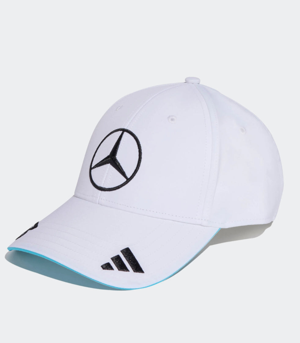 Mercedes 2025 white Russell Cap – DRS Lane