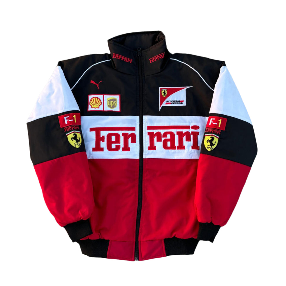 Unisex Ferrari Tri-color Bomber Racing Jacket – DRS Lane